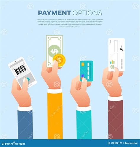 Flat Design Concept Payment Payment Method And Option Or Channel To Transfer Money Vector