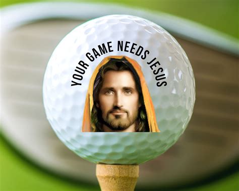 Funny Golf Balls Jesus Meme Golf Balls Funny Golf Ts Groomsmen Golf Ts Golf Gag Ts