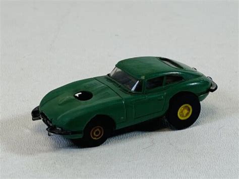 Vintage Aurora Thunderjet Jaguar Xke 1358 Green T Jet Slot Car Ebay