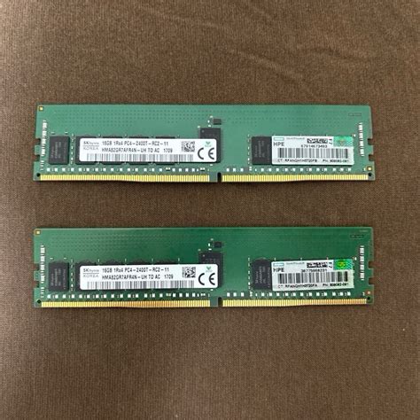 【目立った傷や汚れなし】sk Hynix Ddr4 2400t Hma82gr7afr4n Uh Td Ac 16gbx2枚32gbの落札