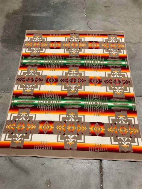 Pendleton Indian Friendship Blanket Redorangeyellowbeige In Color Pendleton Indian Friendship Blanket Redorangeyellowbeige In Color