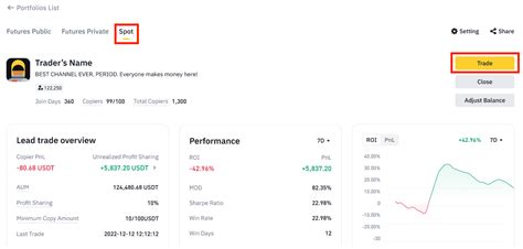 Binance Spot Copy Trading Guide Lead Traders Binance Spot Copy