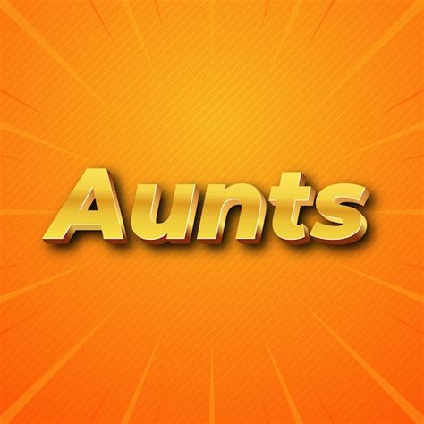 Premium Photo Aunts Text Effect Gold  Attractive Background Card
