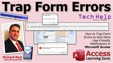 How To Trap Form Errors To Give More User Friendly Notifications In