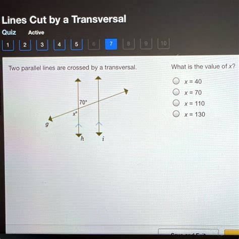Solved Please Help Geometry Lines Cut By A Transversal Quiz Active