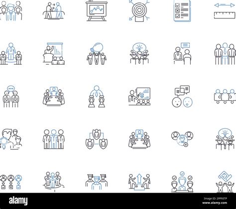 Allies line icons collection. Comrades, Support, Unity, Cooperation, Partnership, Friendship ...