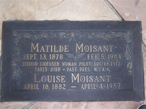 Marker For Matilde Moisant Portal Of The Folded Wing Flickr