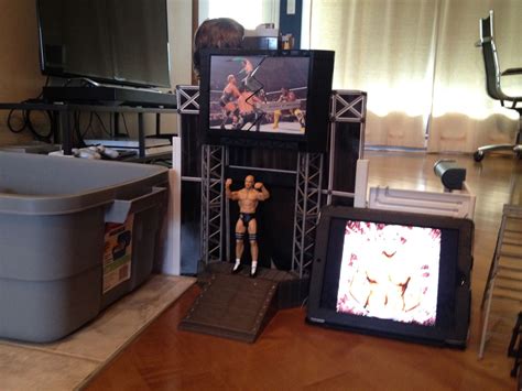 Fully Jointed Play Figures Wwe Raw Backstage Brawl Playset