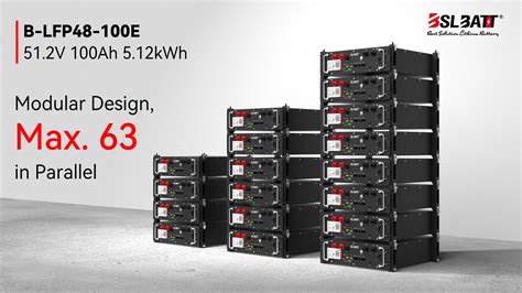 B Lfp48 100e 3u 48v 100ah Batiri Rack Server 5kwh Batiri Ipamọ Ile