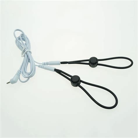 E Stimulator Conductive Rubber Loops Cock Ball Rings Electro Shock