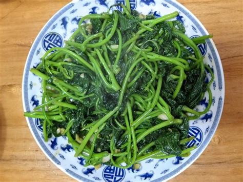 【💥蒜蓉炒红薯叶图片】mr李先生mr下厨房