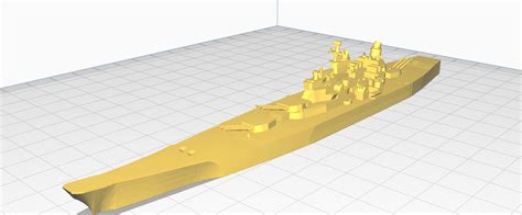 🛥️ Uss Iowa Battleship・free Stl File For ・cults