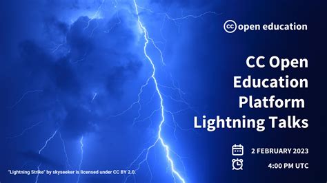 Cc Open Education Platform Lightning Talks Join Us On 2 February 2023