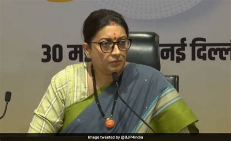 Ndtv On Twitter Smriti Irani Says Gujarat Aap Chief Insulted Pms