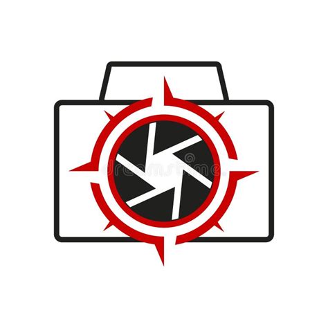 Camera With Compass Logo Stock Illustration Illustration Of Journey