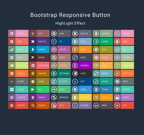 Bootstrap Responsive Button Bootstrap Button Cool Buttons Bootstrap Icon