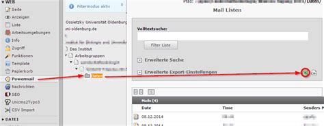 Formulare mit PowerMail Universität Oldenburg