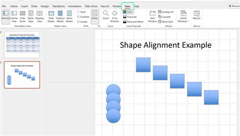 Aligning Shapes In Powerpoint Downloadable Template