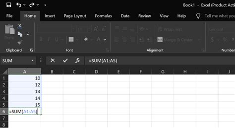 How To Sum In Excel A Full Guide Datacamp