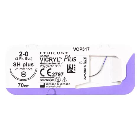 Buy Ethicon Vicryl Plus Polyglactin 910 Suture Material Usp 30 Ep 2