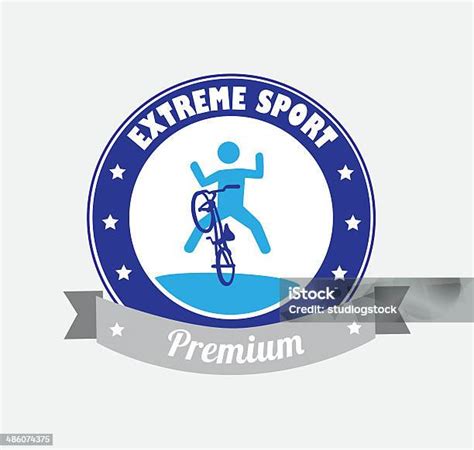 익스트림 스포츠 경쟁에 대한 스톡 벡터 아트 및 기타 이미지 경쟁 두발자전거 라벨 Istock