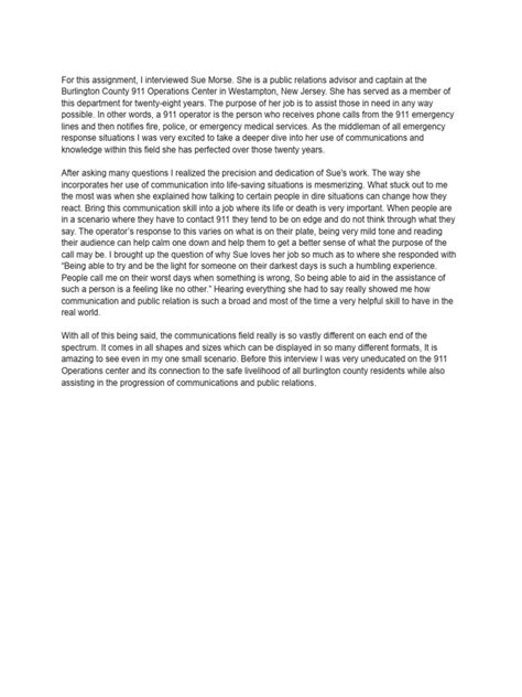 Interview 1 Pdf Communication