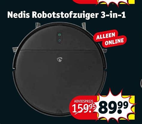 Nedis Robotstofzuiger 3 In 1 Aanbieding Bij Kruidvat