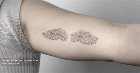 Realistic Angel Wings Tattoo