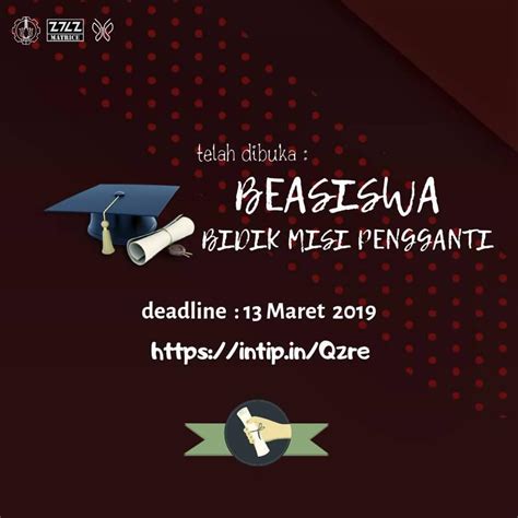 Scholarship Substitute Bidikmisi Departemen Teknik Material
