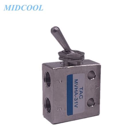 Mechanical Valve Air Manual Button Valve MVHA MVHA 3P 3V 4P 4V 31V 31P
