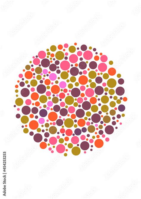 Vector Graphic Of Color Blind Test Design The Wave Line Cunningly Hid