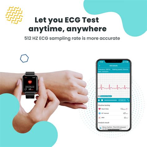 Health Monitoring Smartwatch Ecg Test Veepoo Smartwatch