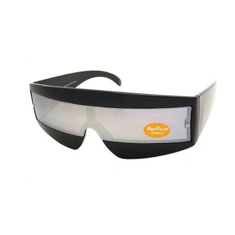 80s Visor Wrap Around Sunglasses Robotcyclopslady Gagadaft Punkneon