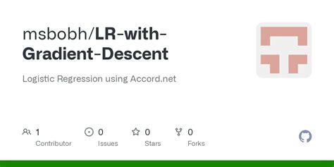 github msbobh lr with gradient descent logistic regression using