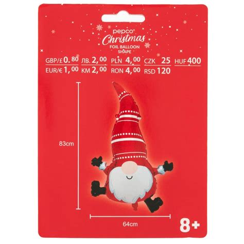 Christmas Foil Balloon 83cm Gonk