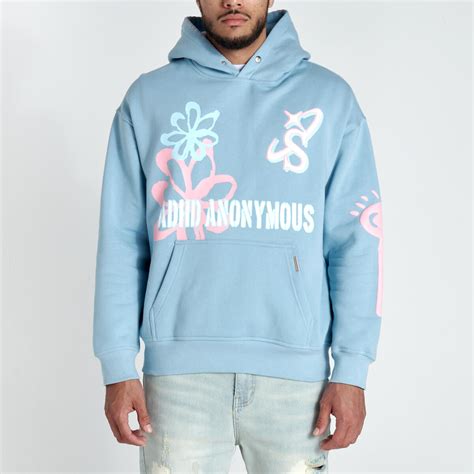 Adhd Hoodie Blue No Limit Clothing Store