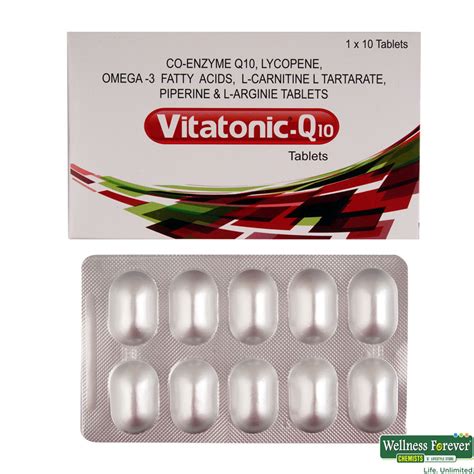 Buy Vitatonic Q10 10 Tablets Online At Best Prices Wellness Forever