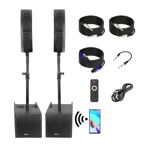 Pyle Line Array Column Speaker Professional And Compact Sound System