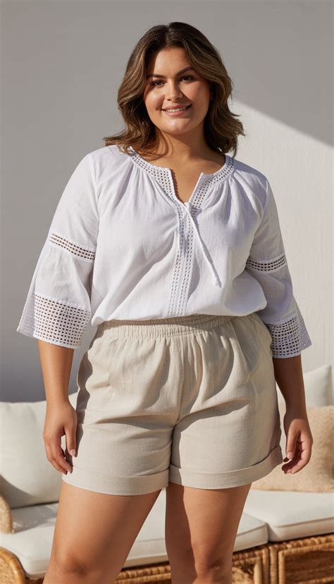 19 Cute Plus Size Shorts Outfit Ideas For Women Thrivenaija