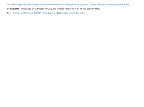 We Value Your Feedback Introduction To Red Hat Enterprise Linux Ai 1 1 On Dell Poweredge Gpu