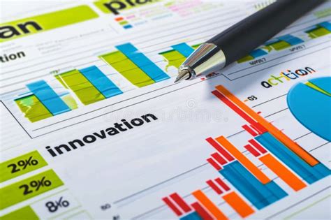 Colorful Business Charts And Graphs Showcasing Innovation Metrics In A Corporate Planning