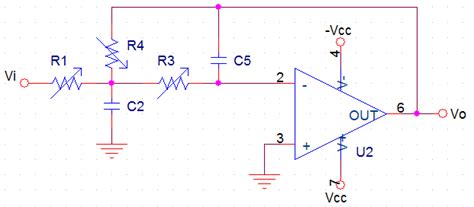 Low Pass Filter Schematic Download Scientific Diagram