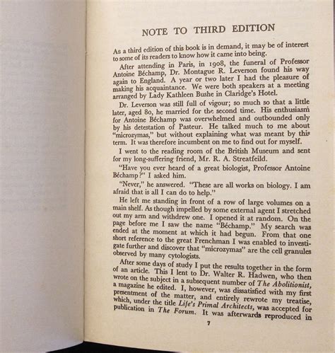 Bechamp Or Pasteur A Lost Chapter In The History Of Biology By Hume E Douglas Lewis S Judd