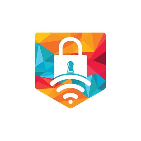 Premium Vector Padlock Logo With Signal Vector Design