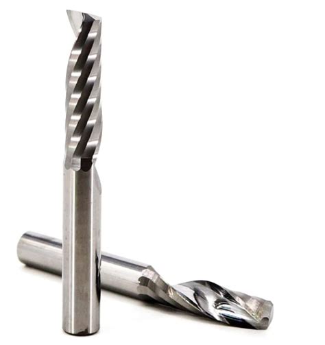 3 175 Shank Single Flute CNC Router Bit Tungsten Carbide Spiral End Mill 3 175x17x38 5mm