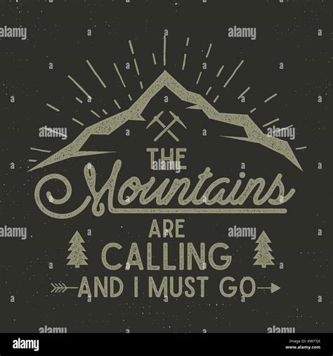 Berg Ruft Poster Berge Explorer Vintage Hand Gezeichnet Buchdruck Wirkung Hipster Explorer T