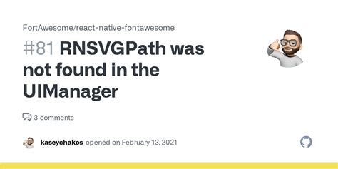 Rnsvgpath Was Not Found In The Uimanager · Issue 81 · Fortawesome