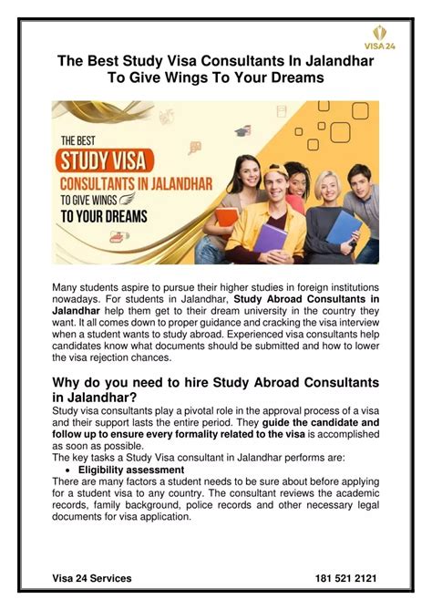 Ppt The Best Study Visa Consultants In Jalandhar To Give Wings To