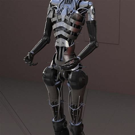 Restaurant Attendance Robot 3d Model 12 Obj 3ds Max Fbx Unknown