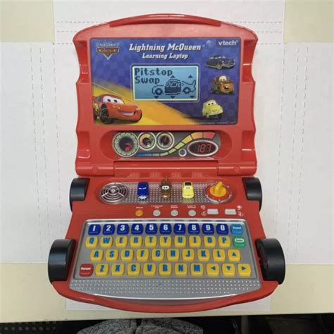 Vtech Disney Pixar Cars Lightning Mcqueen Learning Laptop W Mouse